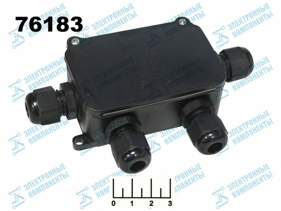 Коробка распределительная 3pin BOX-4-12 (CA10-4P) 10A/450V IP65 + клеммник электрический