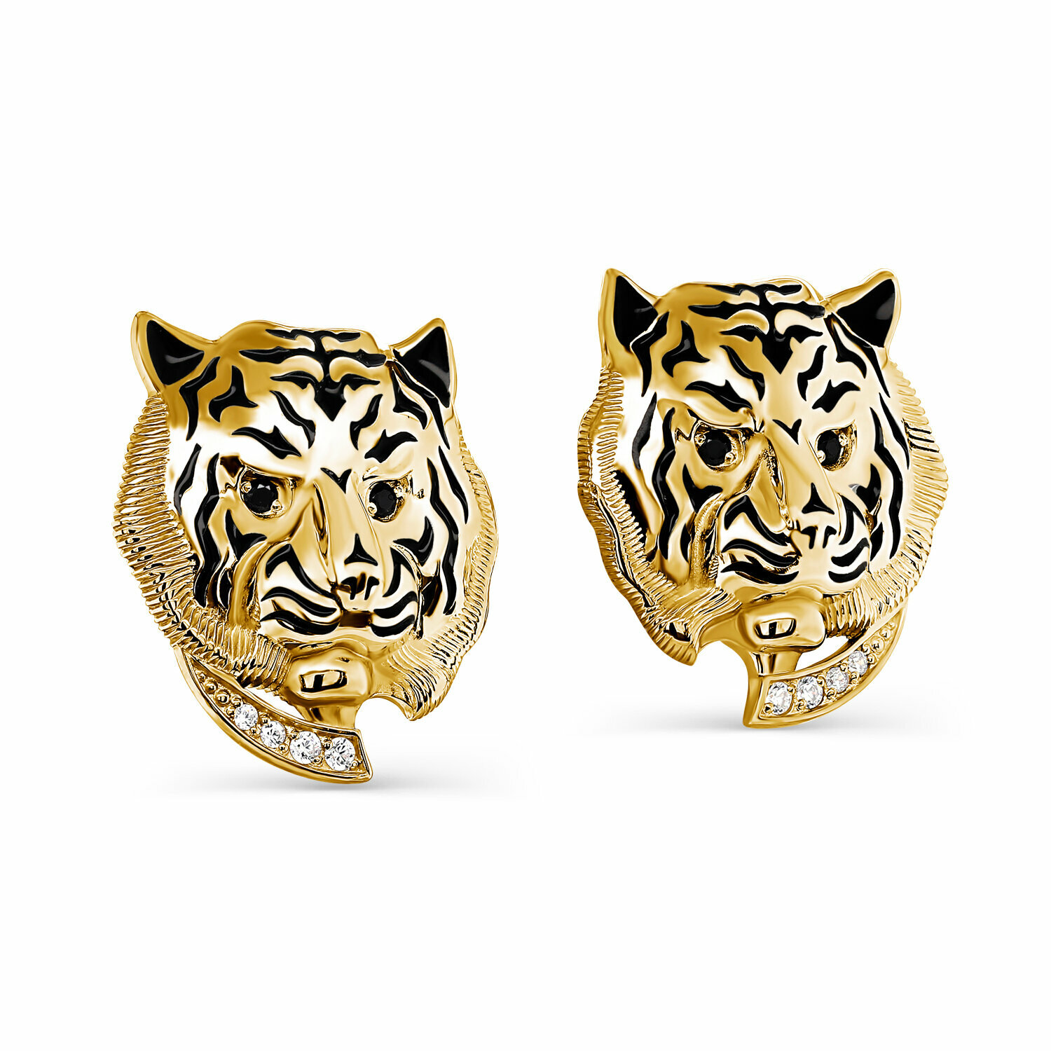 Серьги с подвесками, серебро, 925 проба, родирование, фианит