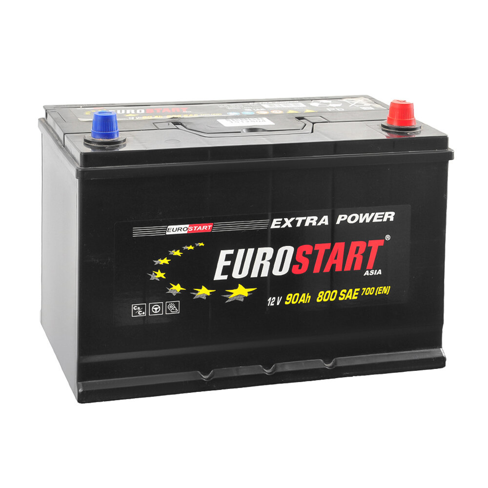 Аккумулятор EUROSTART EXTRA POWER ASIA 90 Ач 700А О/П EUA900