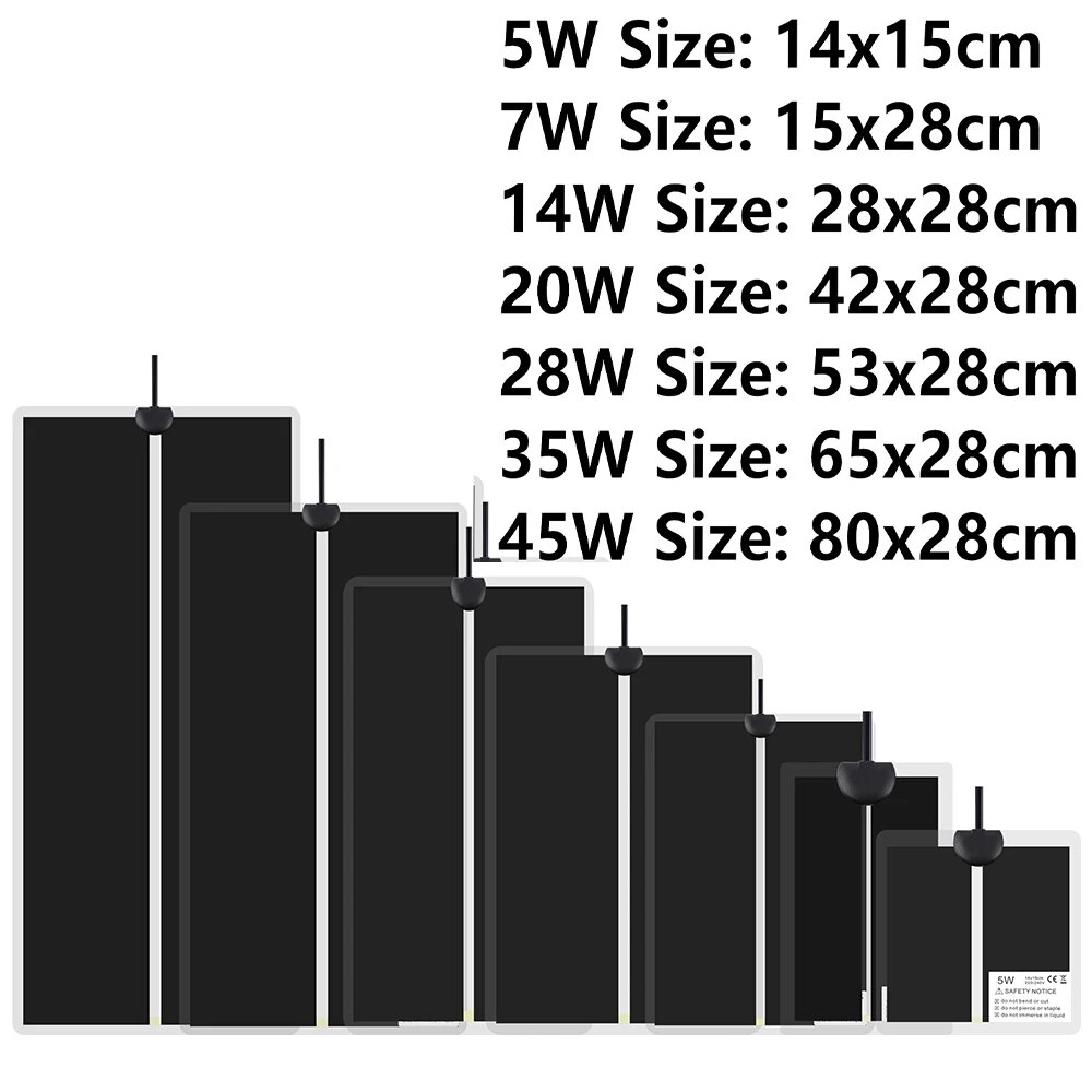 Нагревательный коврик для рассады 5-45 Вт, водонепроницаемый стартовый коврик для проращивания семян растений, клон, садовые принадлежности, нагревательный коврик для рептилий