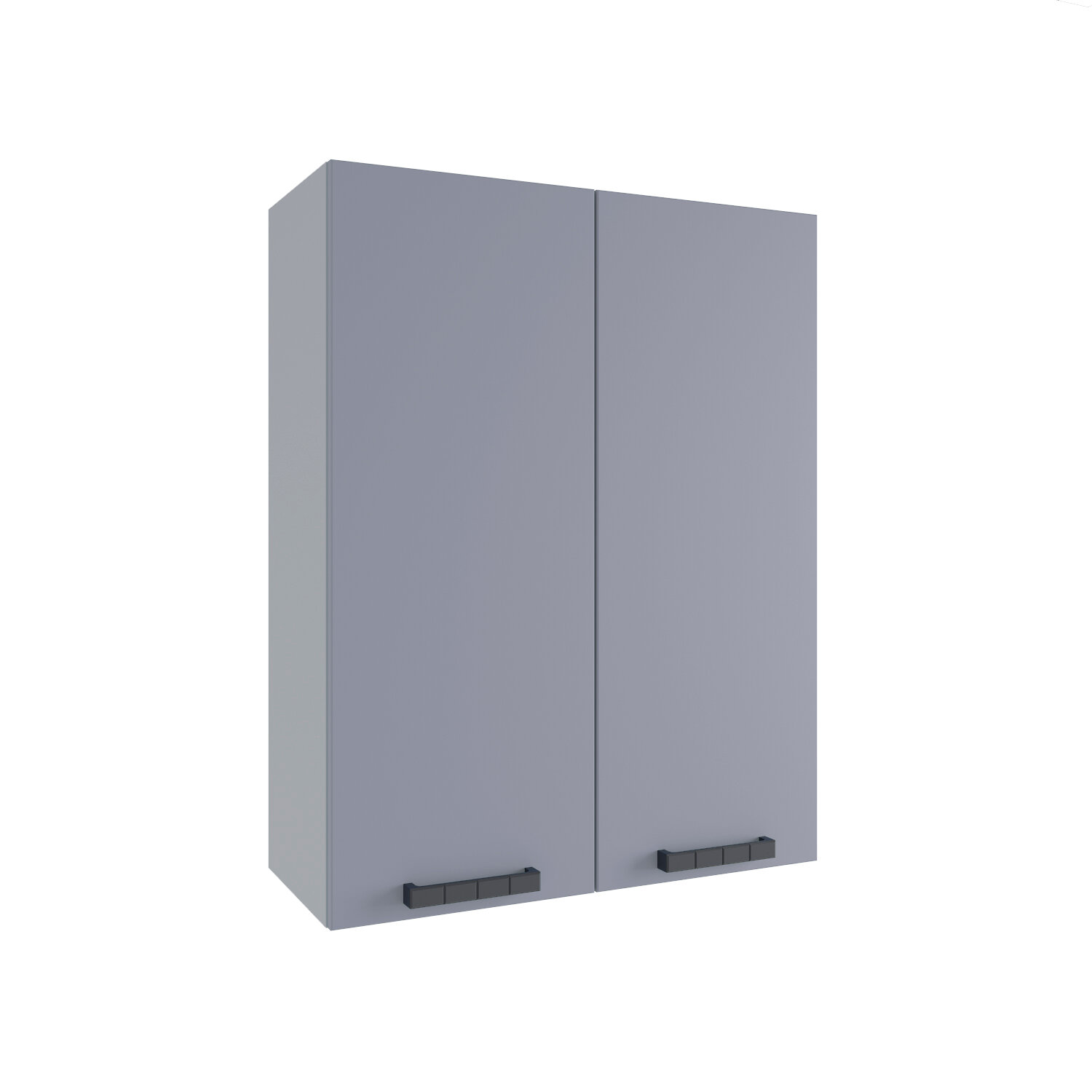 Кухонный шкаф навесной, ВП 700/2, Кухня Ройс, Серый / Эмалит Серый