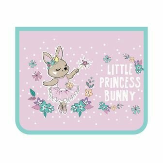 Пенал односекционный большой с откидной планкой ПО-04, BUNNY PRINCESS