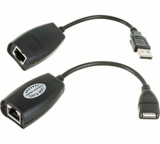 USB удлинитель REXANT по витой паре 8p8c 18-1176