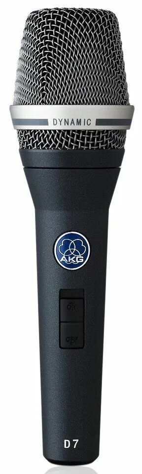 Микрофон динамический AKG D7S, вокальный, суперкардиоидный, с выключателем, 70Гц-20кГц