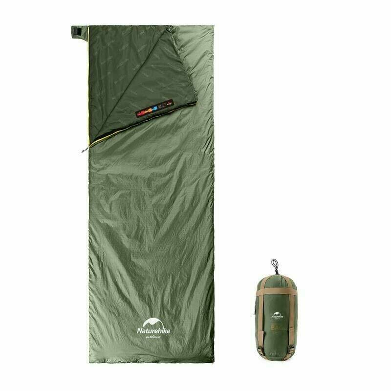 Мешок спальный Naturehike NH21MSD09 мини LW180, размер M, коричневый, молния слева, (6927595777954L)