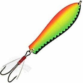 Блесна колеблющаяся Kuusamo Professor 3 75/12 незацепляйка BL/GR/FYe/FR-S