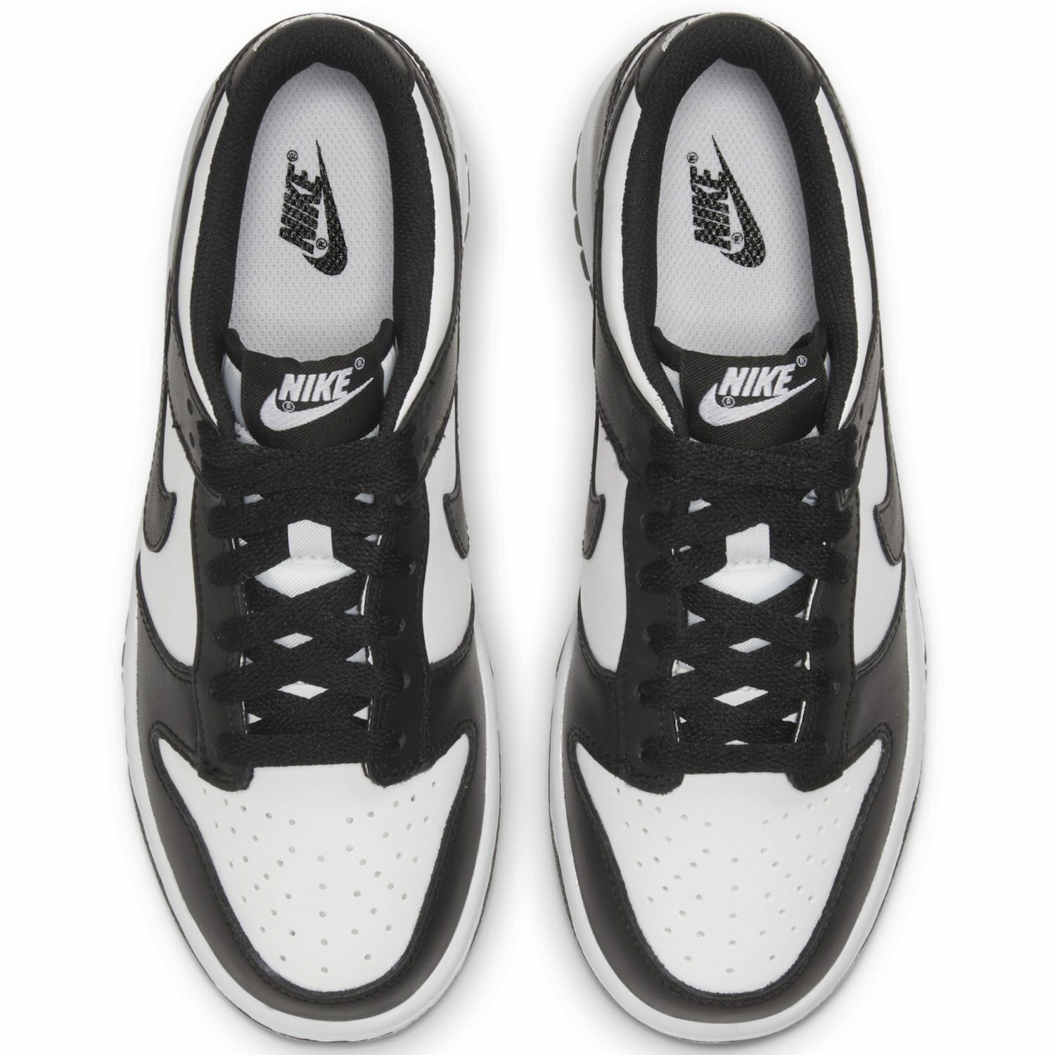 Кроссовки NIKE DUNK LOW (GS), размер 34.5 RU, белый, черный — фото 1