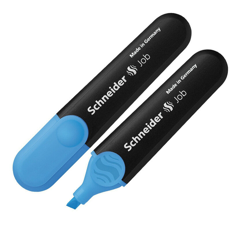 Флуоресцентный маркер Schneider JOB 150, синий, водонепроницаемый