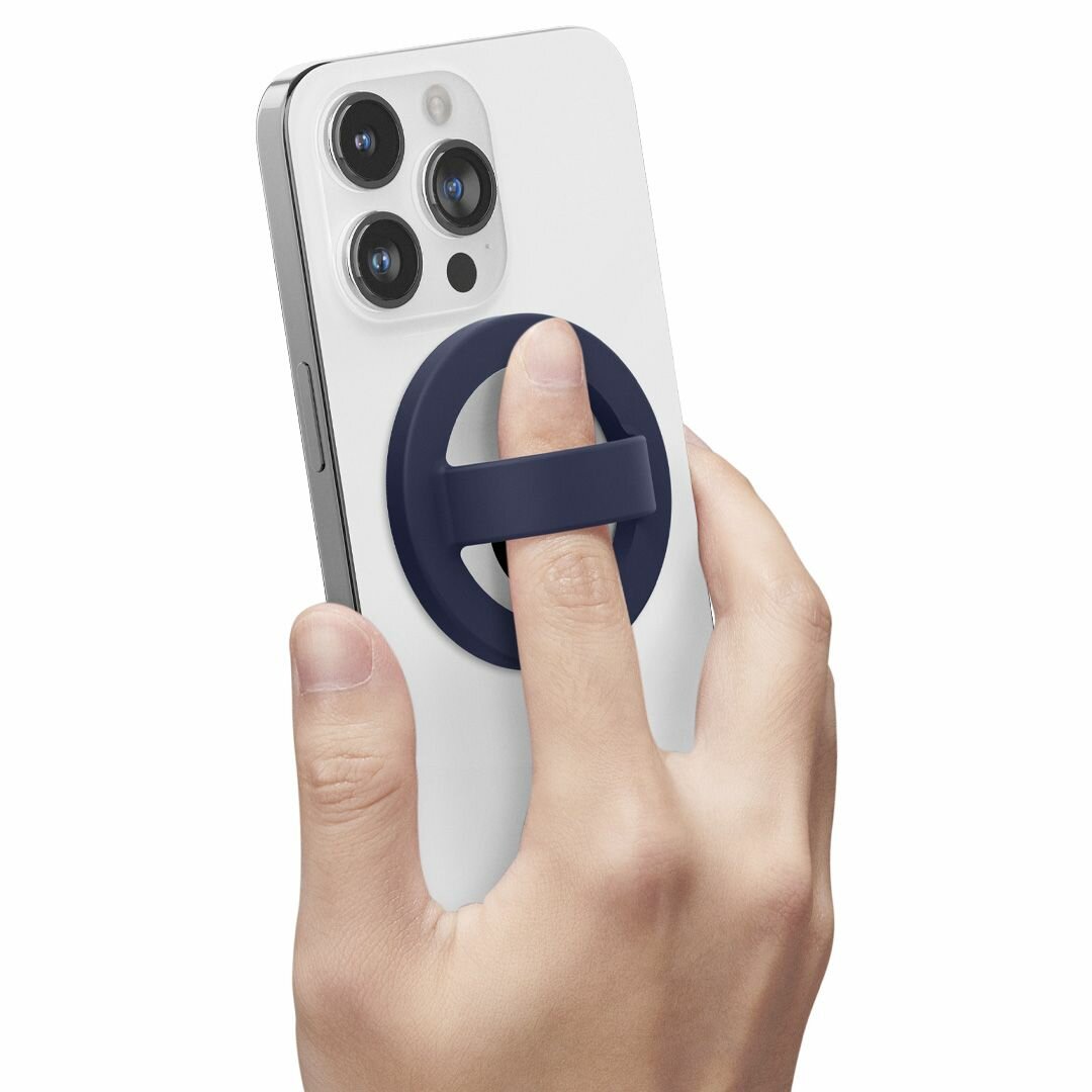 Держатель Spigen Caseology на универсальный (AFA07059) Nano Pop MagSafe Silicone Holder / Спиген Держатель для универсальный Синий