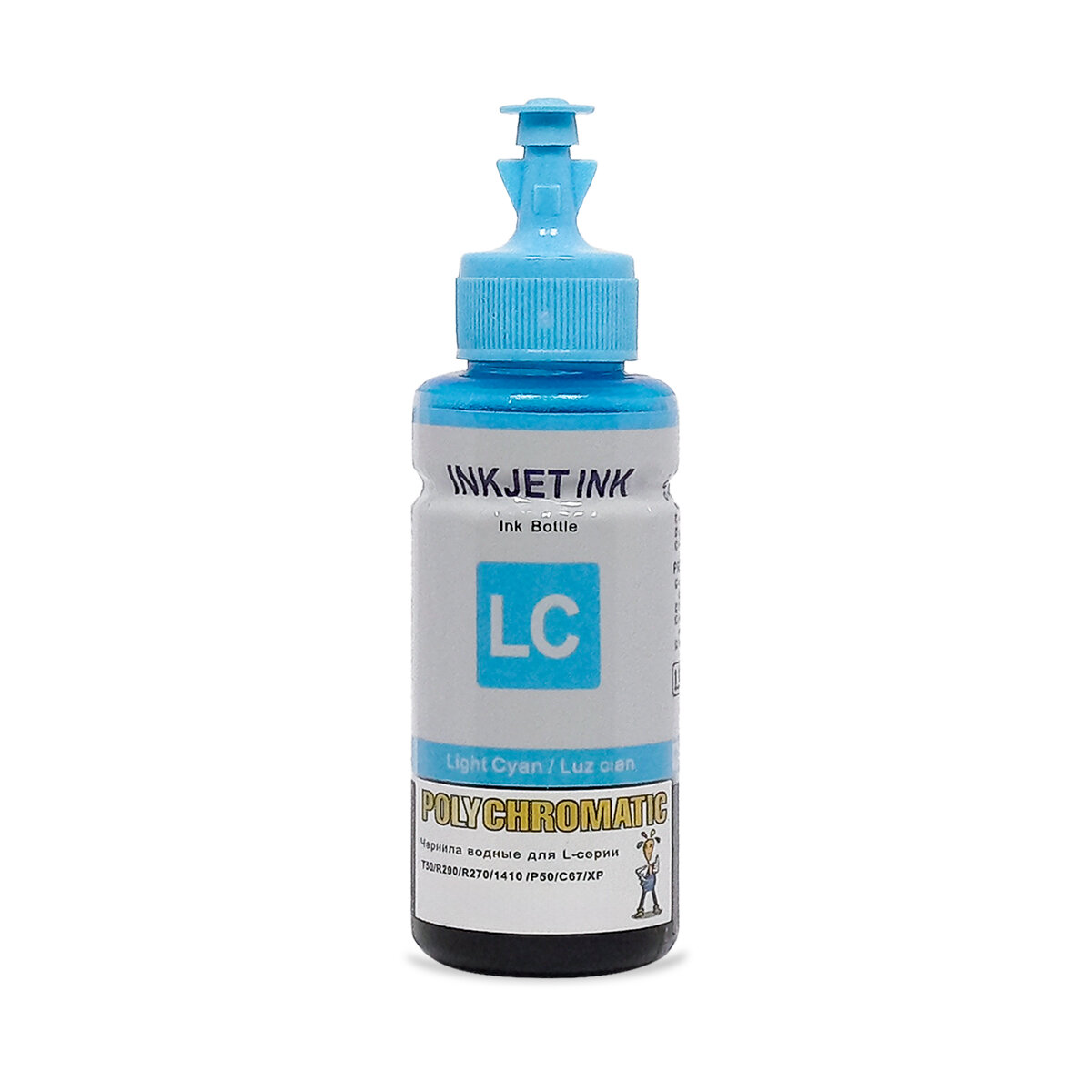 Чернила Polychromatic (JetPrint) (водные) для Epson, 100 мл (6242) (Light Cyan)