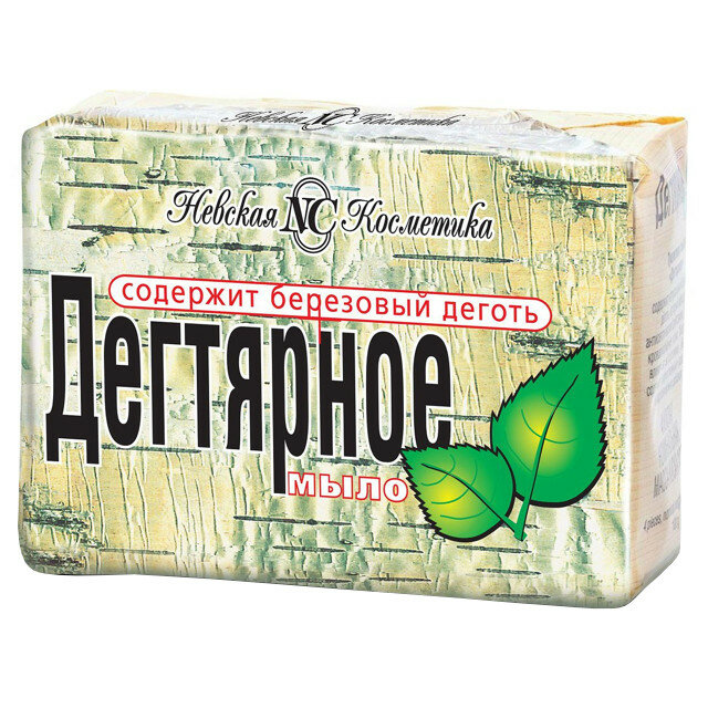 Невская косметика Дегтярное мыло 4 шт по 100 г натуральное уход за кожей лица и тела