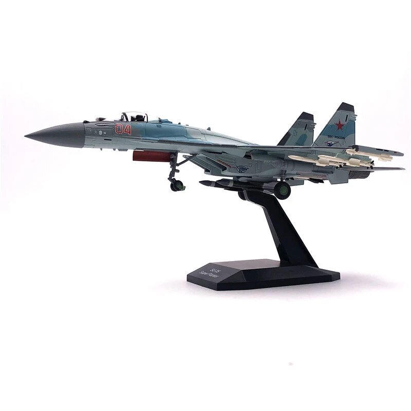 Металлический самолет JASON TUTU Sukhoi Su-27 1:100 SU-35