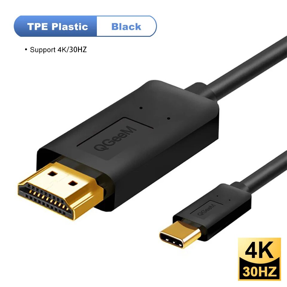 QGeeM USB C — HDMI кабель 4K 60 Гц