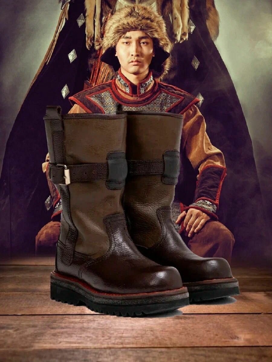 Монгольские сапоги один ремень