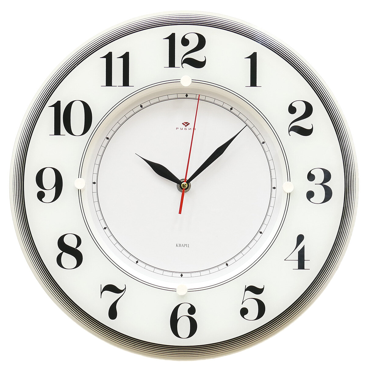 Часы настенные "Рубин" 3434-1024W (34x34)