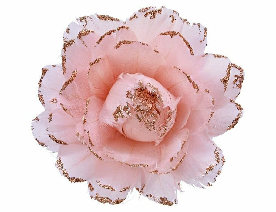 Украшение на клипсе, нежно-розовый, 11x5 см, Kaemingk (Decoris)