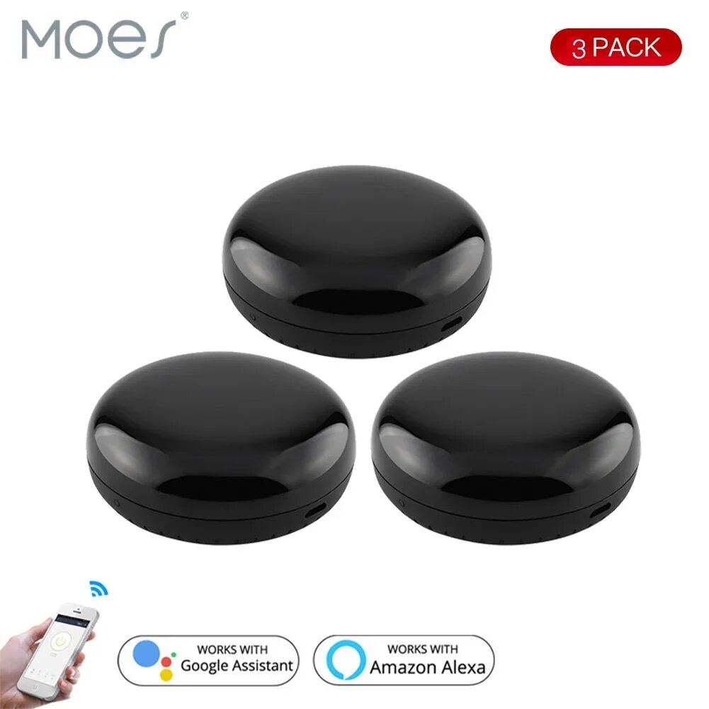 MOES 3 шт. Умный ИК-пульт Wi-Fi