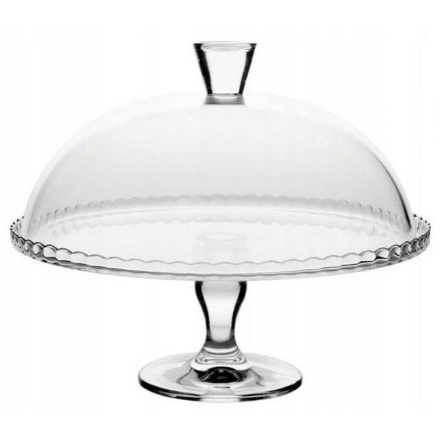 PASABAHCE Patisserie блюдо для торта на ножке со стеклянной крышкой диаметром 32,2 см