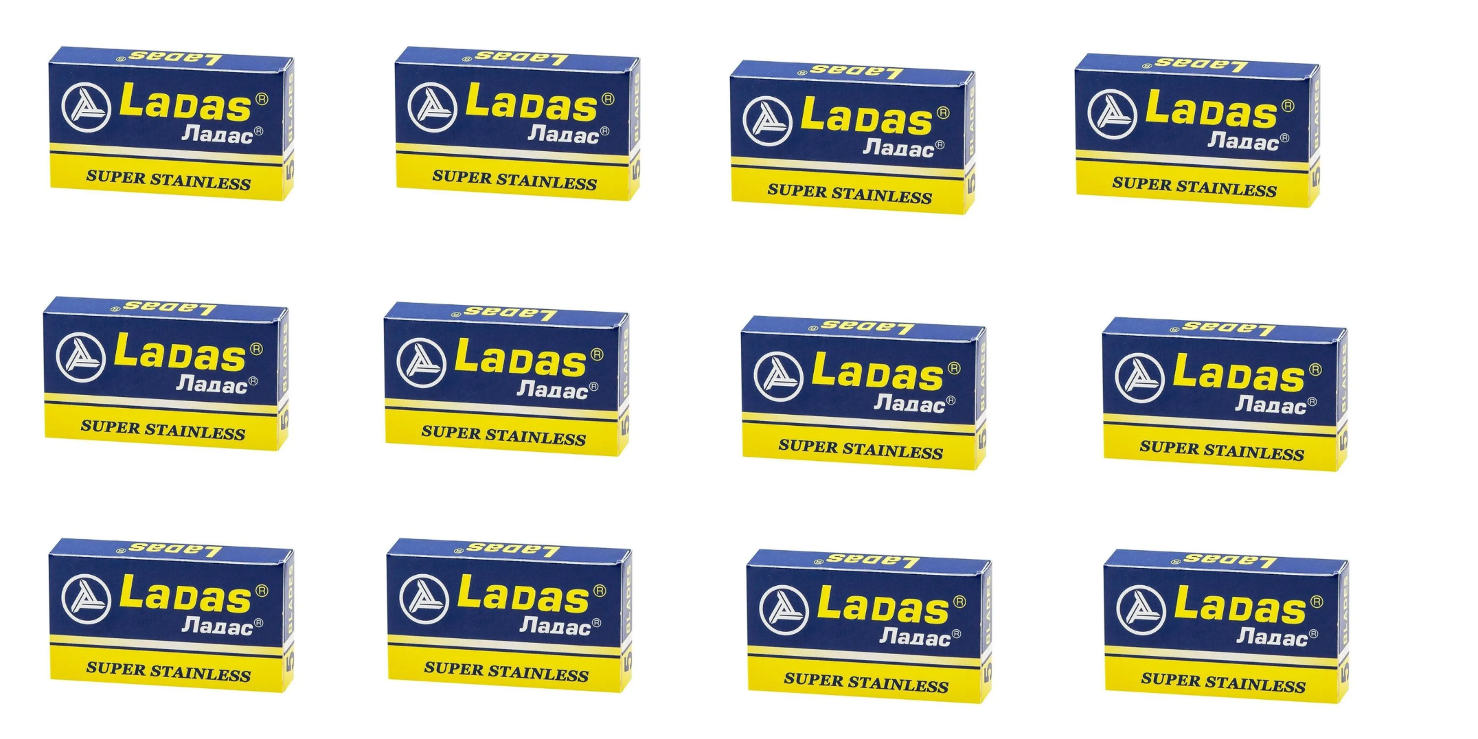 Лезвия двухсторонние, Rapira, Ladas, классические, 5 шт, 12 уп