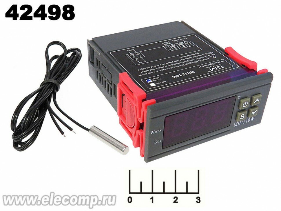 Термореле 220VAC 10A MH1210W (-40.+120C) (точность 0,1)