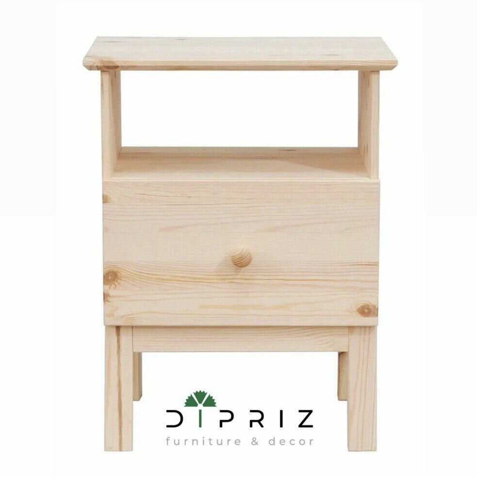 Тумба прикроватная, 48х39х62, Тарва, напольная, столик прикроватный, в спальню, массив сосны, Ikea