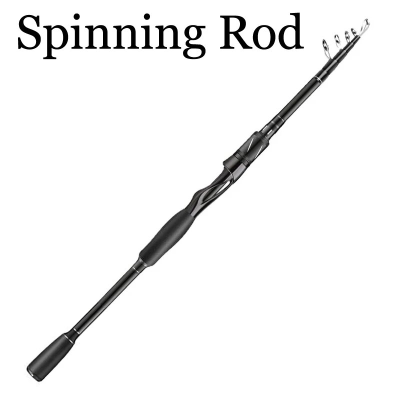 SIECHI Спиннинг/Кастинговая удочка из углеродного волокна 1,8/2,1/2,4/2,7 м Spinning Rod, 2.7M