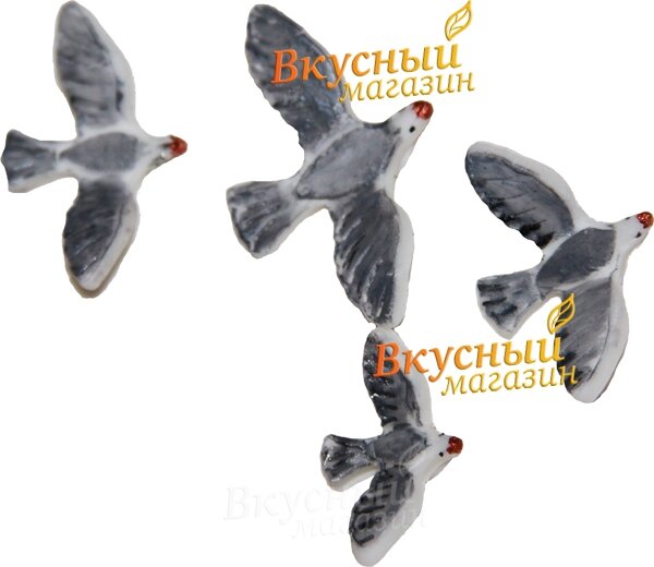 Выемка-плунжер для марципана/мастики голубь (Набор из 2 шт.)