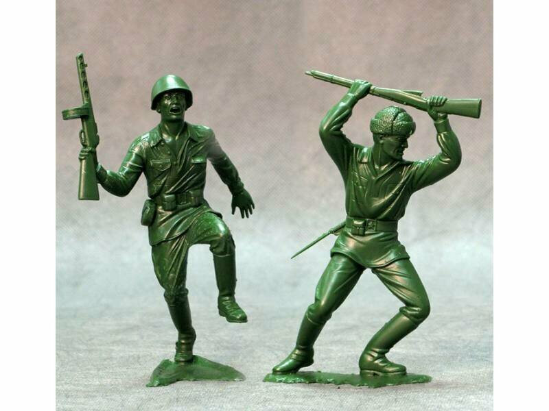 Фигуры солдат Красная армия, набор №2 из 2 фигур, 150 мм