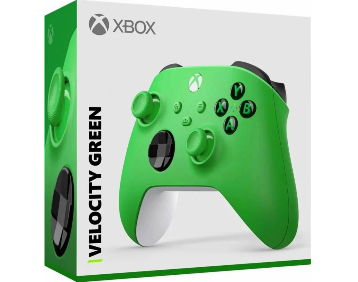 Геймпад Microsoft Xbox Series, velocity green, зеленый беспроводной джойстик