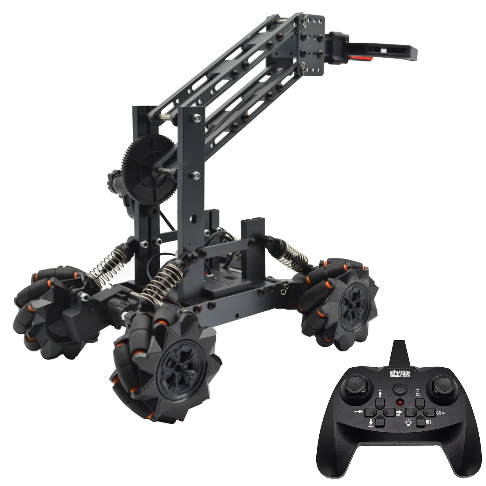 JK01 DIY 2,4 ГГц 14-канальный радиоуправляемый захват автомобильный механический зажим-манипулятор