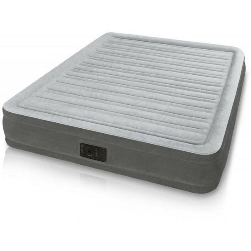 Двуспальная надувная кровать inteX 67770 Comfort-Plush Airbed + насос (152x203x33см)