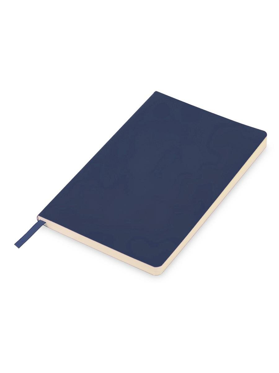Блокнот в гибкой обложке А5 «Softy 2.0», цвет темно-синий