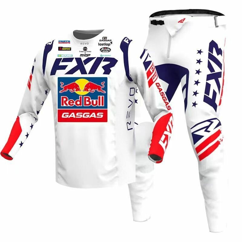 Новый 2023 Fx Red Bu эндуро комплект снаряжения для мотокросса mx трикотажные штаны мотоциклетная одежда mtb carracing костюм Off Road