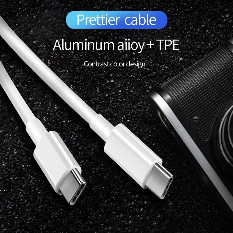 USB C — USB Type C Для Samsung S20 PD 0,2 м 1 м 2 м Кабель Для Huawei P50 P40 P30 Pro Xiaomi 11 10 Ultra 10Pro USB Шнур для быстрой зарядки — фото 1