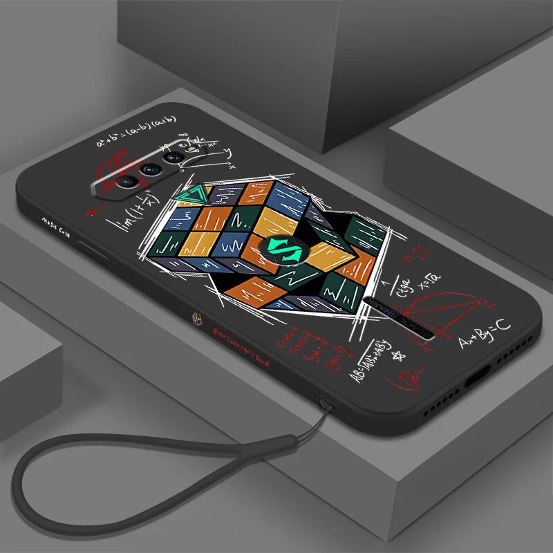 Оригинальный чехол из жидкого силикона с прямыми краями для телефона Xiaomi Black, For Black Shark 4