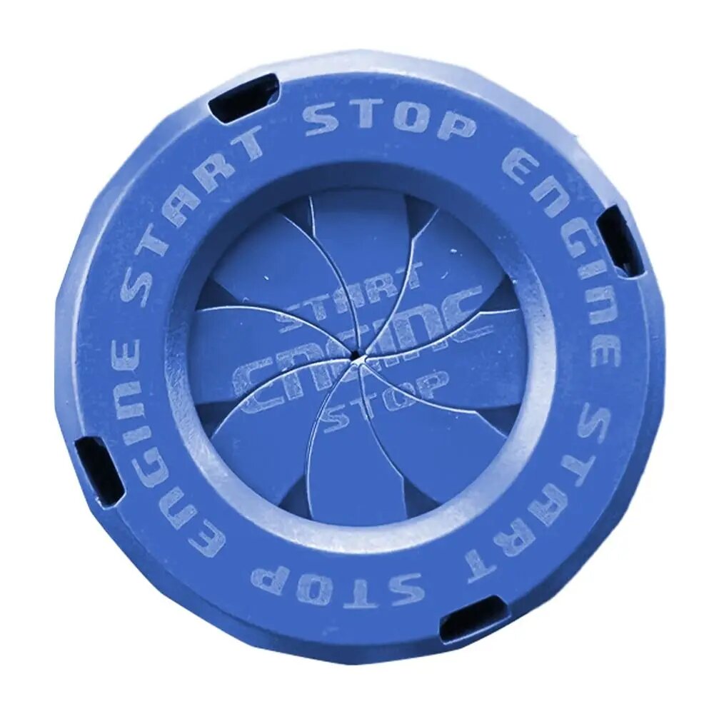 Голубая наклейка на замок зажигания Start/Stop