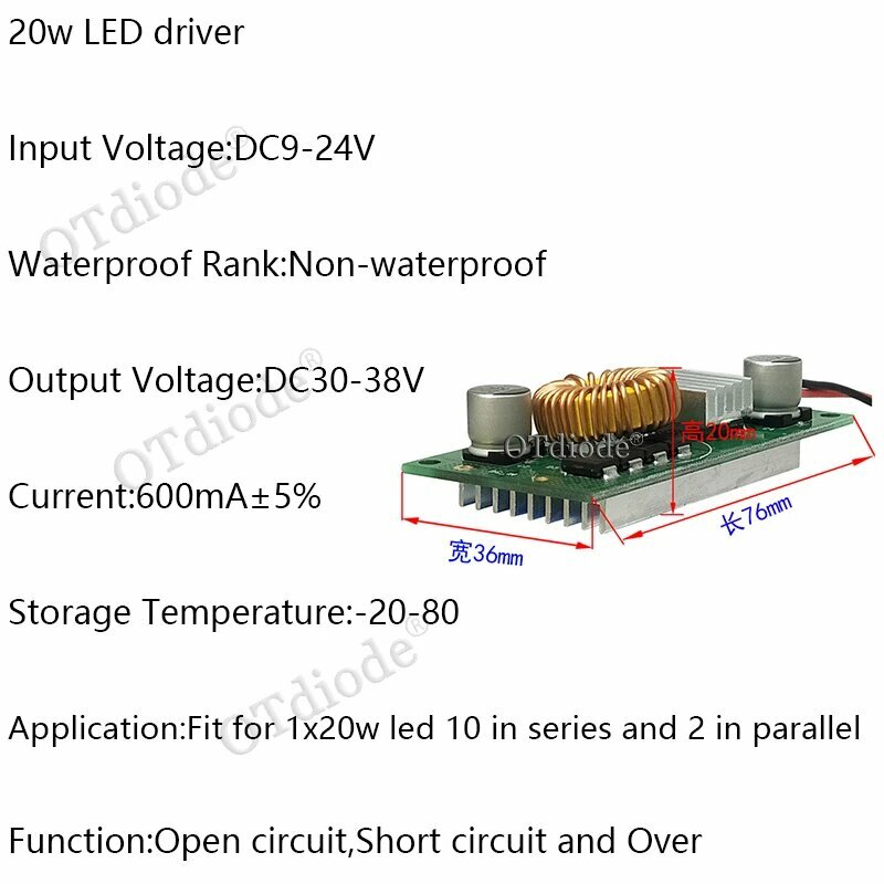 Трансформатор OTdiode 12-24В для LED ламп 10-50Вт