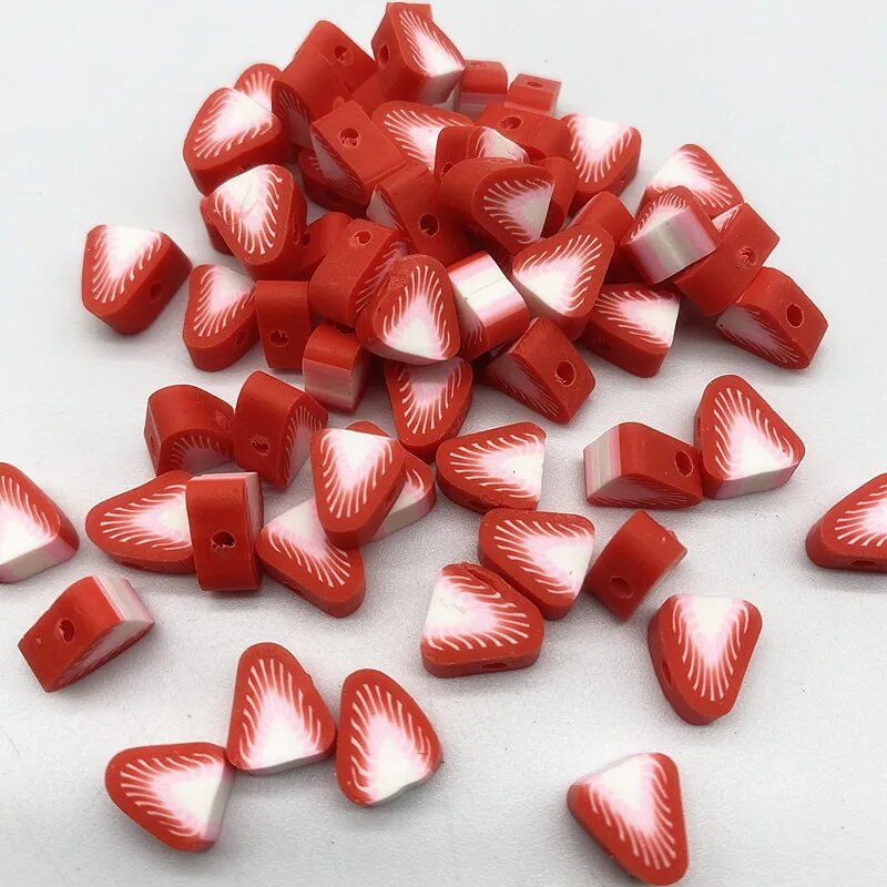 Бусины клубника красные, 10 мм, 30 шт, Color: 13