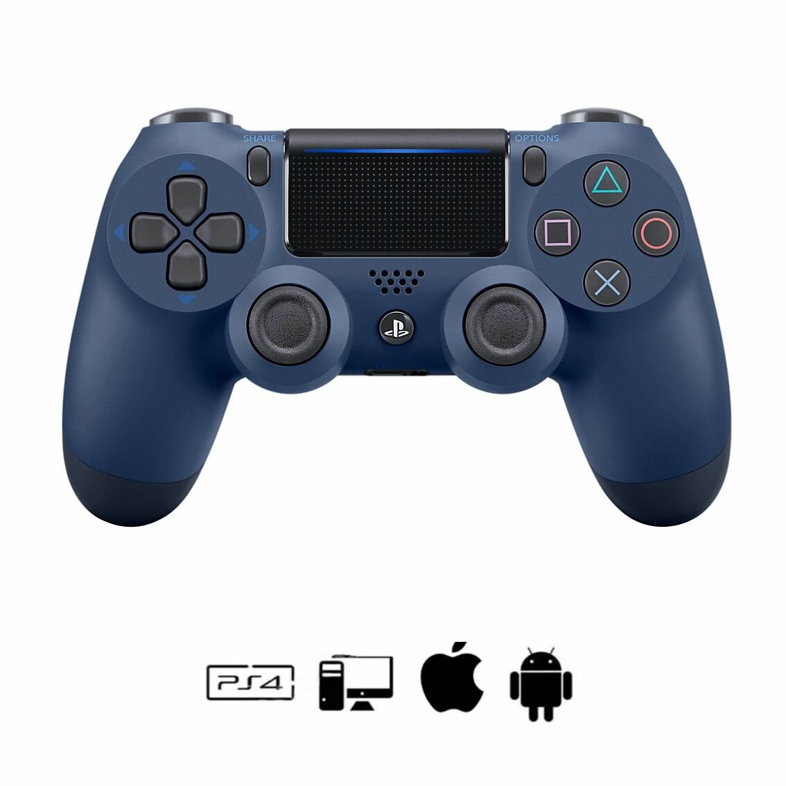 Геймпад Беспроводной контроллер PS4 V2 , Bluetooth, полуночно-синий