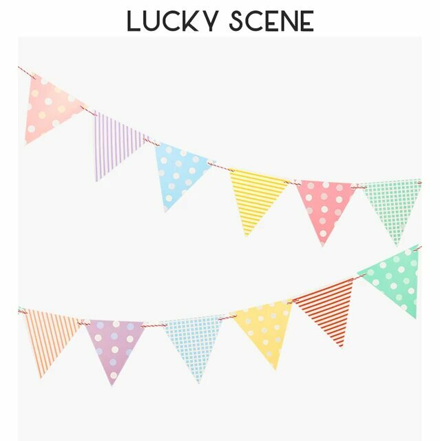 Цирковые животные бумажные флаги lucky scene