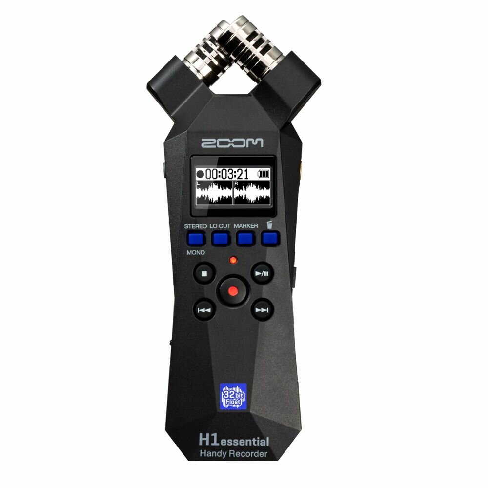 Zoom H1essential портативный PCM стерео рекордерЗапись с плавающей точкой 32 бит