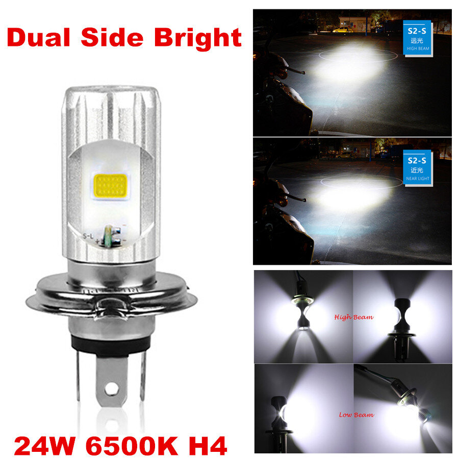 Фара для мотоцикла Dal Sides Bright 24W H4 3000LM LED, ближний/дальний свет