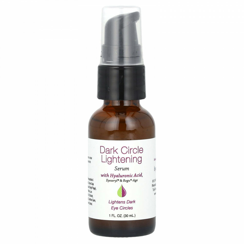 Hyalogic, сыворотка осветляющая от темных кругов с гиалуроновой кислотой и серилом Eyeseryl и Regu-Age, без отдушек, 30 мл (1 жидк. унция)