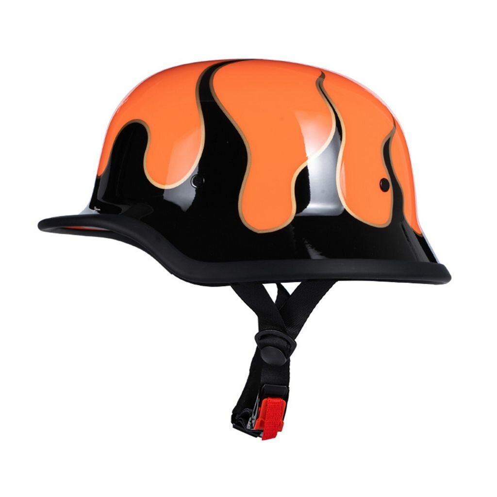 Мотоциклетный ретро-шлем H thunder helmet half Helmet-XL-Оранжевый
