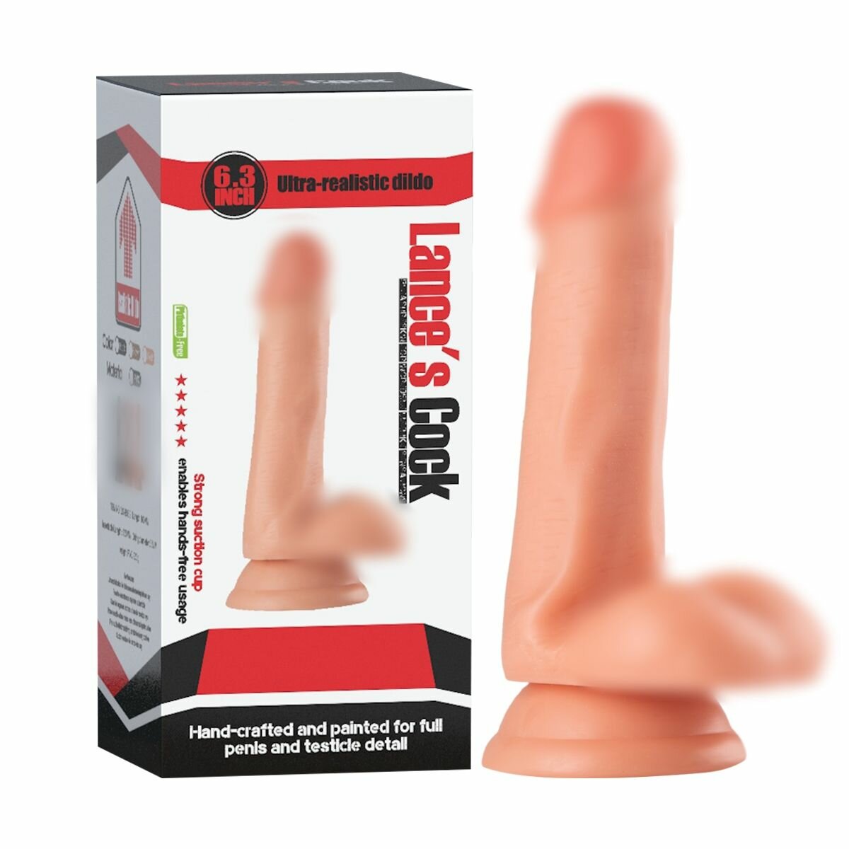 ZQG Фаллоимитатор / телесный цвет / 16см 220g