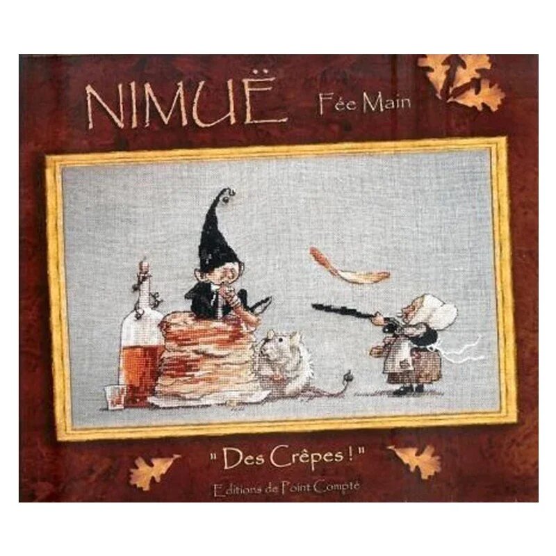 Набор для вышивки крестом Amishop Gold Collection Des Crepes Nimue Nium The 16CT unprint canvas