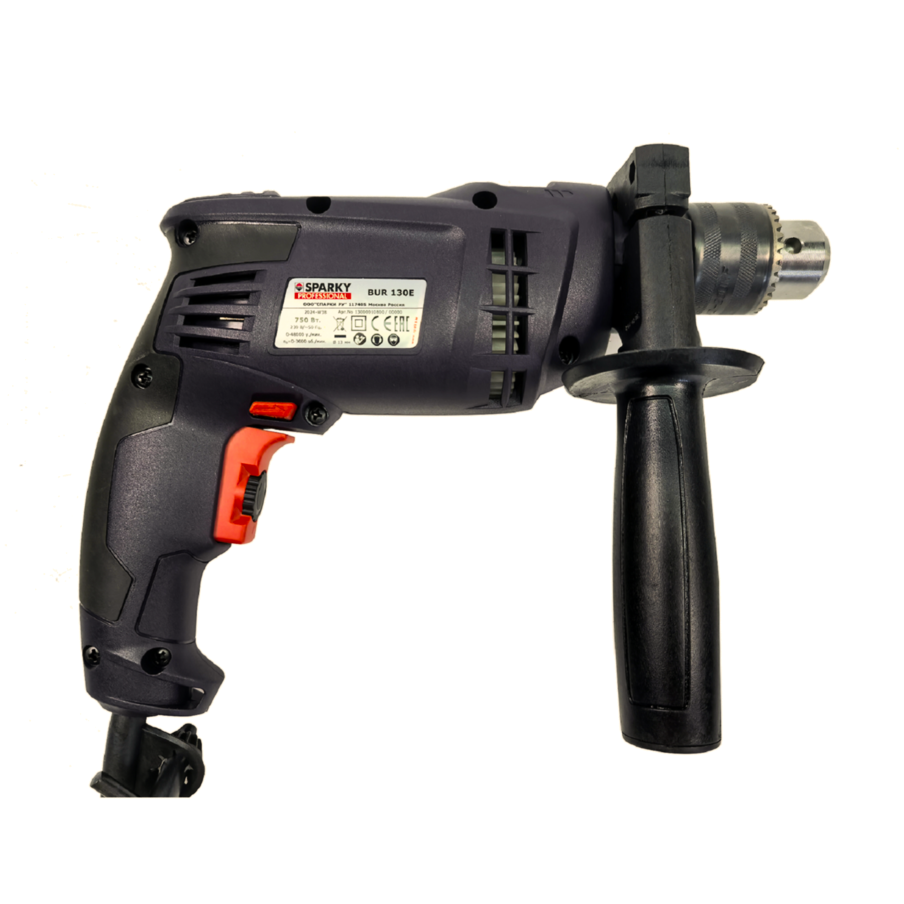 Дрель электрическая SPARKY BUR 130E (750 Вт, реверс, ударная, односкоростная)