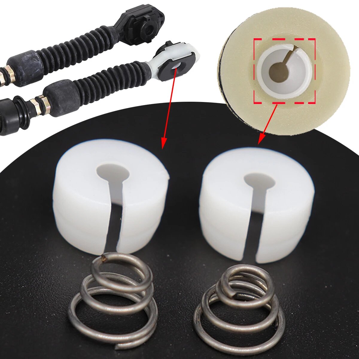 Ручная втулка троса переключения передач, концевая втулка, зажим, пружинный рычаг переключателя коробки передач для Opel Vauxhall Mokka X Astra J H Zafira Insignia A