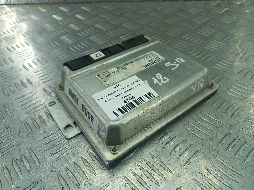 Блок управления двигателем Б/У для Hyundai SANTA FE I (2000—2012) 3910837500