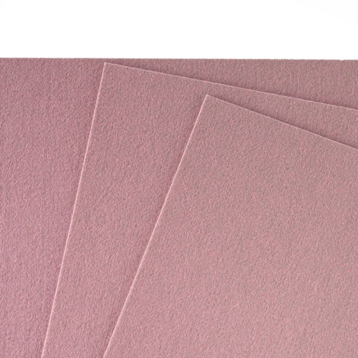 Фетр Рукоделие декоративный, 2 мм, 22х30 см, 3 листа, розово-коричневый